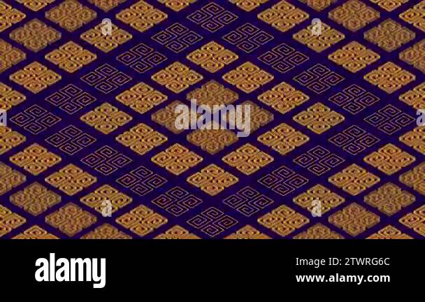 Chinese pattern abstract line 3D virtual isometric lighting moving ...