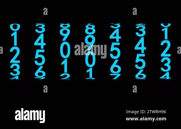 Blue numerals Stock Videos & Footage - HD and 4K Video Clips - Alamy