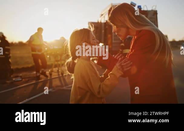 Injured Mother and Young Daughter Reunite After Terrible Car Crash ...