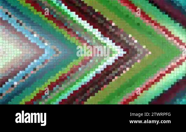 Mosaic Based On Abstract Angular Animation Of Dynamic Composition Of