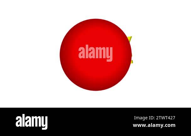 Japanese Yen Red Ball Flag Stock Video Footage - Alamy