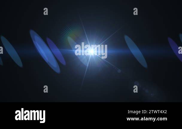 anamorphic lens flare 3840x2160 4K, lights background Stock Video ...