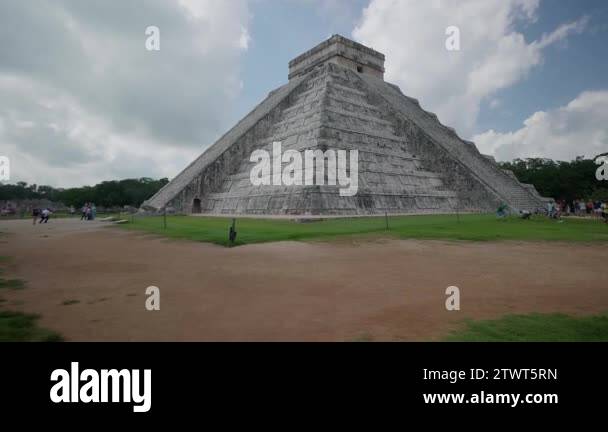 Chichen Itza,Maya pyramid. Historical ruins of ancient civilization of ...
