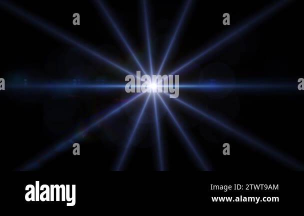 anamorphic lens flare 3840x2160 4K, lights background Stock Video ...