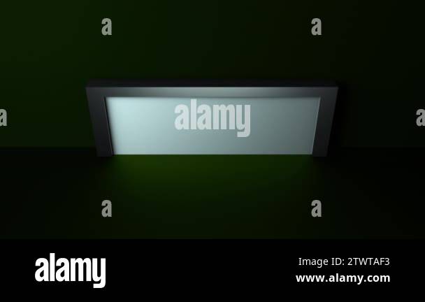 3d Render With Shape Surface With Reflection Abstraction Of Interior Computer Generated