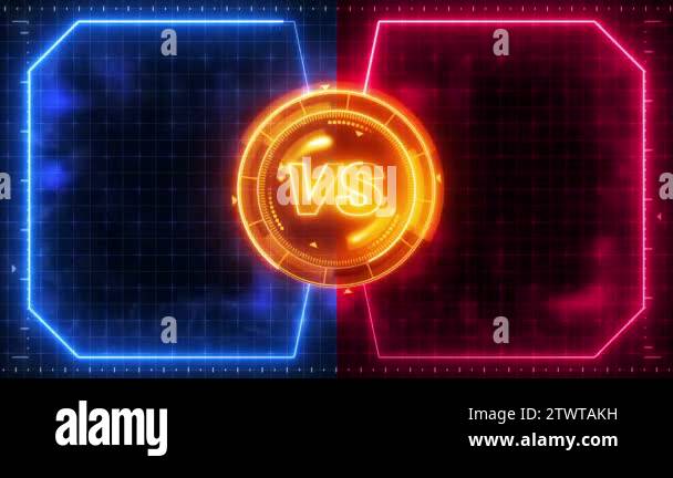 Futuristic sports game loop animation. Versus fight background. Radar ...