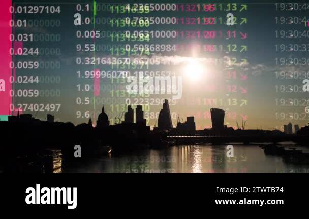 Stock market numbers charts Stock Videos & Footage - HD and 4K Video ...