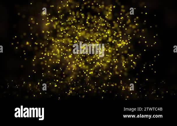 Animation of flying flickering particles form a mailing sign or message ...