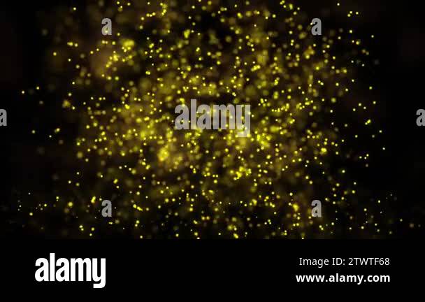 Animation of flying flickering particles form a mailing sign or message ...