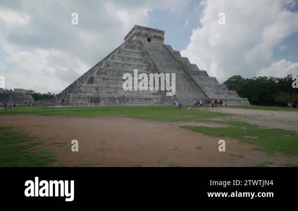 Chichen Itza,Maya pyramid. Historical ruins of ancient civilization of ...