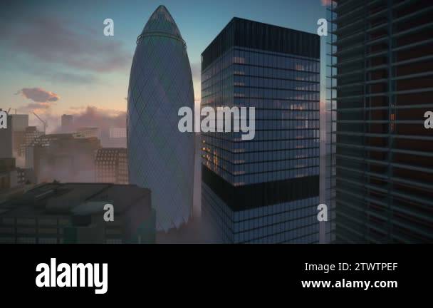 London, sunrise over The Gherkin, Swiss Reinsurance Headquarters ... London, sunrise over The Gherkin, Swiss Reinsurance Headquarters ...
