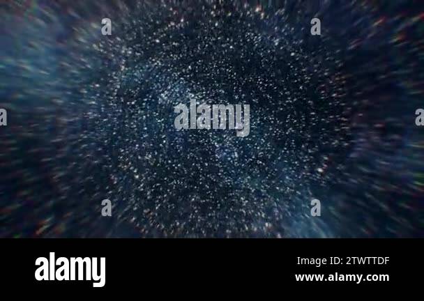 Cinematic flight into a deep space asteroid field. Highly realistic animation with volumetric ...