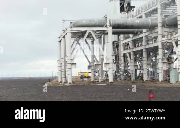 Thermal power plant,Energy power station. Infrastructure of a ...