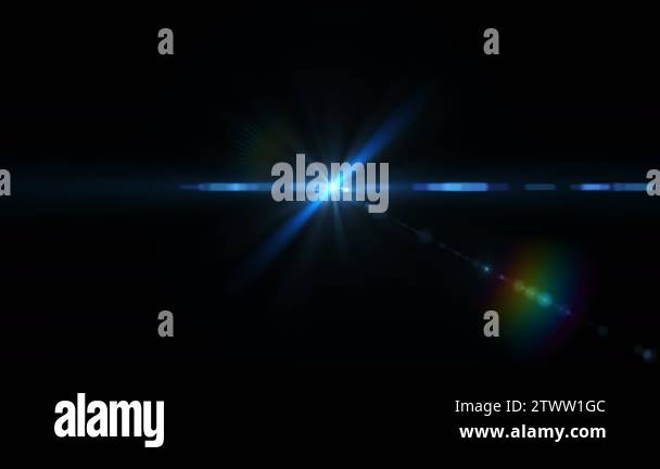 anamorphic lens flare 3840x2160 4K, lights background Stock Video ...