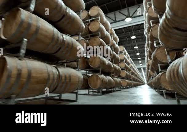 Whiskey barrels stacked in Stock Videos & Footage - HD and 4K Video ...