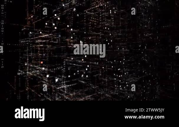 4k AI,The Matrix style binary code,Matrix of changing from zero to one ...