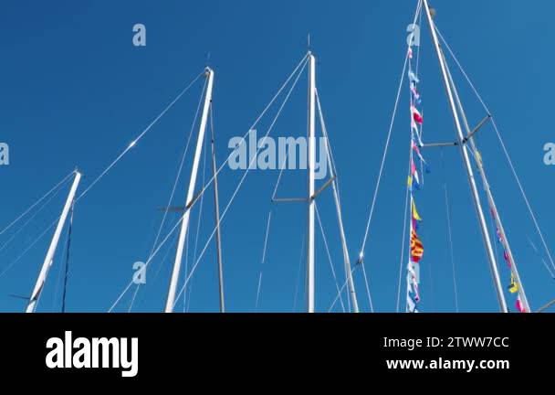 Signal flags rigging sailing vessel flag Stock Videos & Footage - HD ...