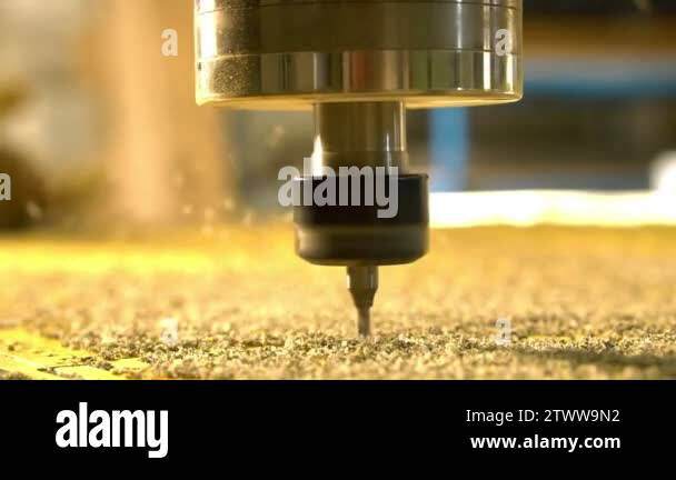 Work of the vertical milling machine with CNC. The work program ...