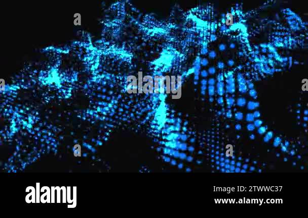 Blue loop able abstract motion background light beams and rising ...