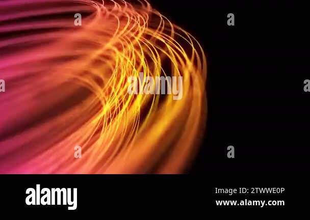 Abstract moving line lighting pattern pink and yellow gradient color ...
