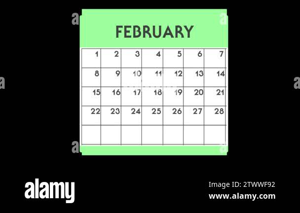2D animated Calendar - May graphic Stock Video Footage - Alamy