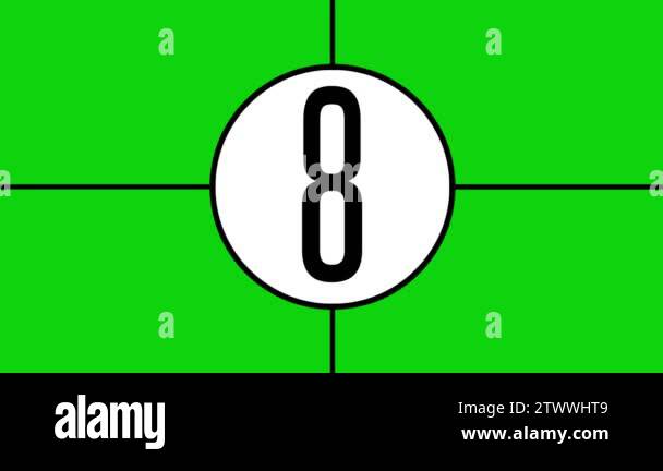 Animated Old Film Projector Countdown / Leader Effect Overlay on ...