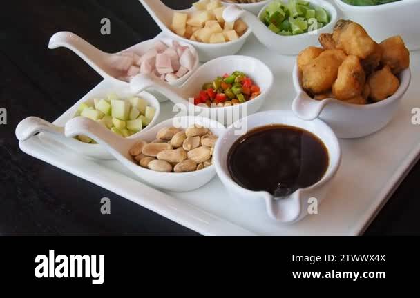 Meiang Kham is the northern food of Thailand. Thai food styles Stock ...