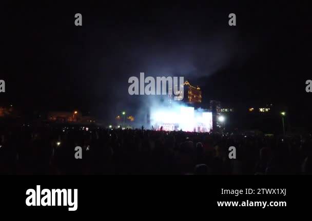 Odessa, Ukraine, Europe - 30 July 2019: Concert of the Monatik band in ...