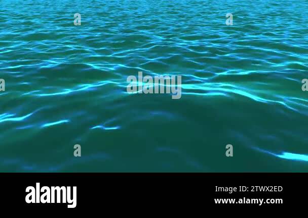 Beautiful Seascape Background/ Animation of a 4k loop deep ocean ...