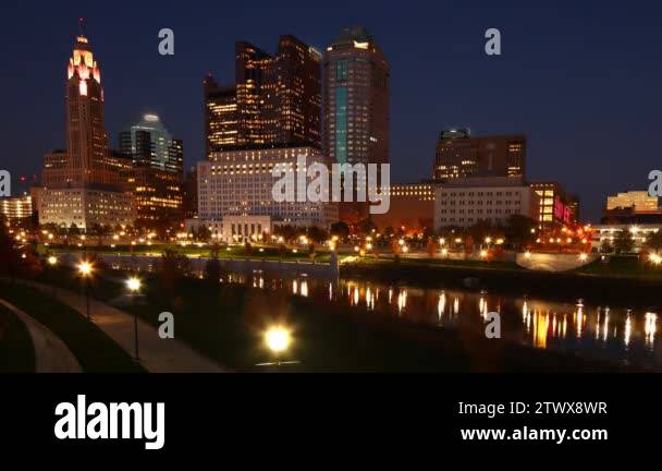 Columbus ohio night skyline Stock Videos & Footage - HD and 4K Video ...
