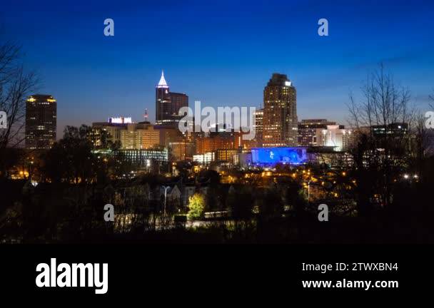 Raleigh night skyline Stock Videos & Footage - HD and 4K Video Clips ...