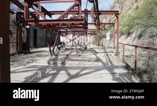 Old Cable Car Chilecito-La Mejicana mine. Walking along the old ...