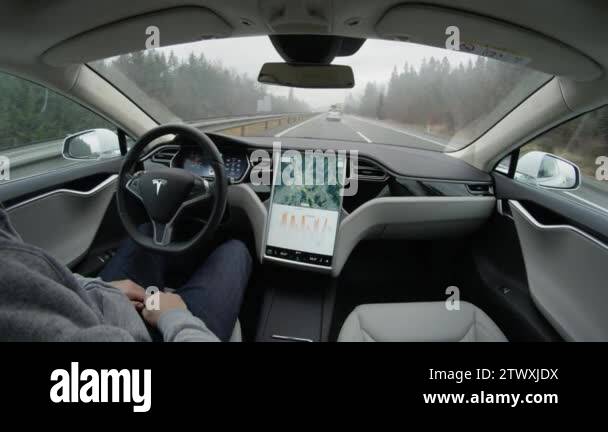 Autonomous Car February 4 2017 Self Driving Tesla Model S Autopilot