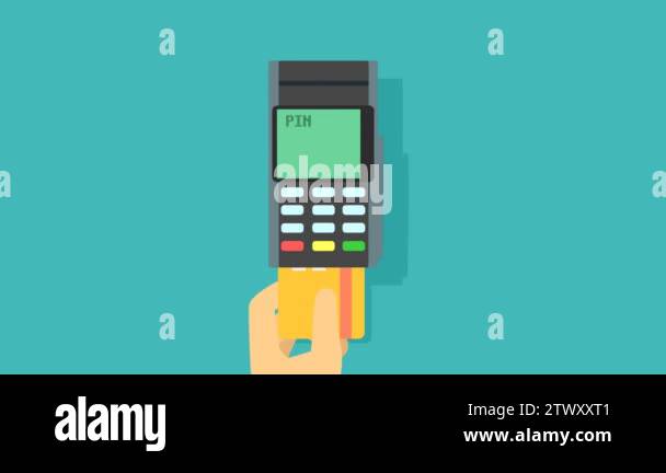 A Bank Card Is Inserted In The Reader And Login Code Is Entered On ...