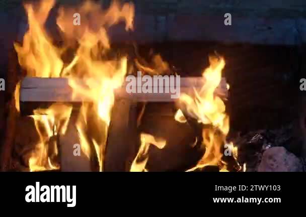 Flame fire burns in brick Stock Videos & Footage - HD and 4K Video ...