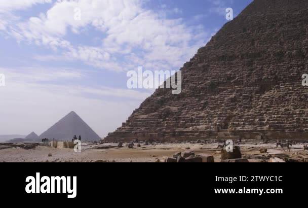Egyptian Pyramids with Time Lapse and close-up Stock Video Footage - Alamy