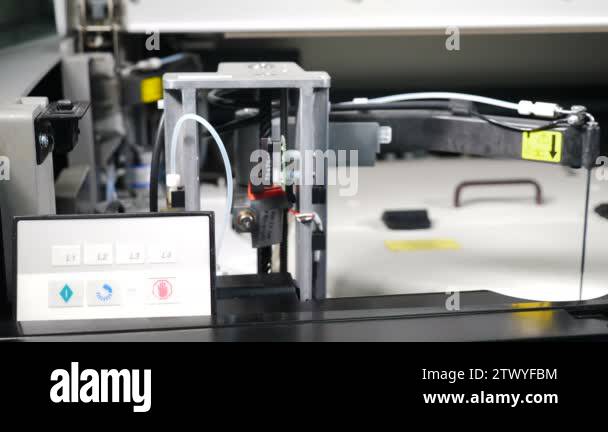 Modern medical laboratory concept. Automated medical analysis process ...