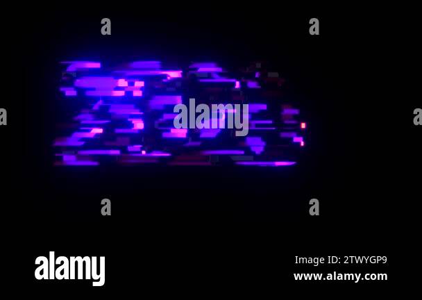 cool neon glitch 2020 text animation background logo seamless loop New quality universal ...