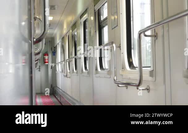 Intercity intercity trains. The compartment car of the train Stock ...