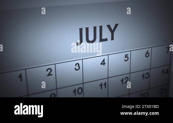 Close up july calendar Stock Videos & Footage - HD and 4K Video Clips ...