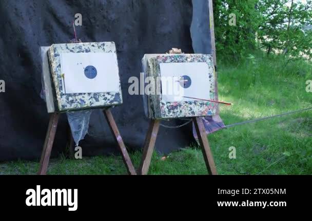 Bullseye archery target arrow Stock Videos & Footage - HD and 4K Video ...
