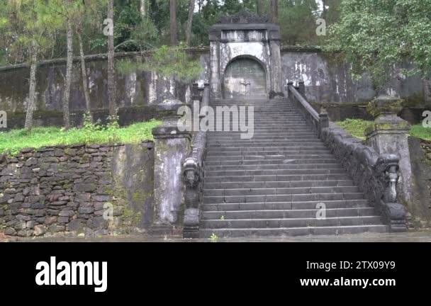 Ancient stone staircase leading to the tomb Stock Video Footage - Alamy