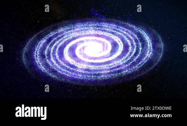 Representation of the Milky Way with globular cluster. 3d render. 4K ...