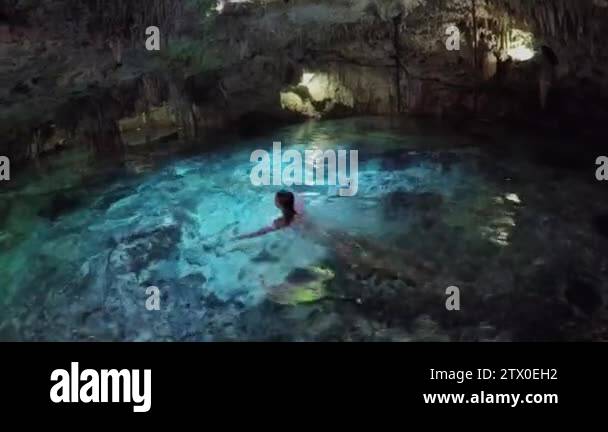 Woman swimming in cenotes Stock Videos & Footage - HD and 4K Video ...