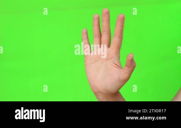 Woman Waving Hand Saying Hello And Hi Gesture. Hand Gesture. Isolated ...