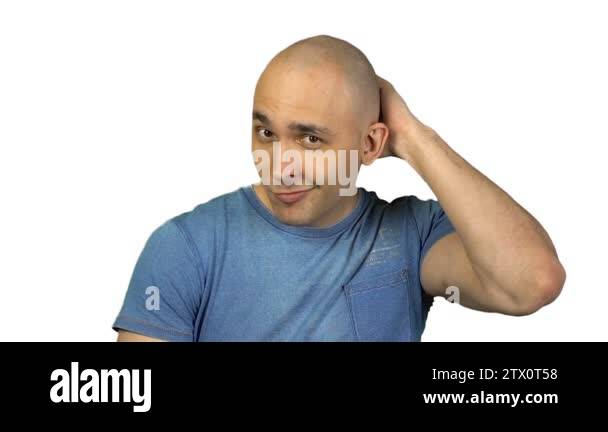 Completely bald shaved head Stock Videos & Footage - HD and 4K Video ...