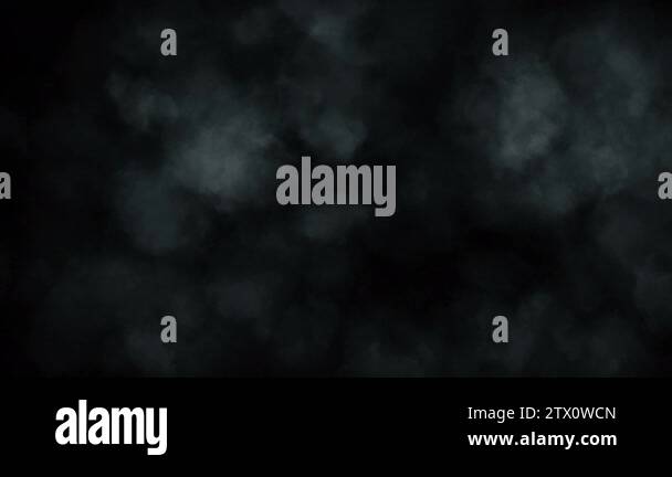 Puffs of magnificent smoke on an isolated black background. Atmospheric ...