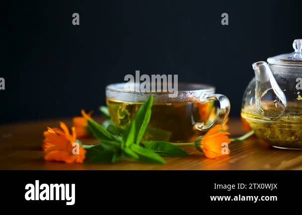 Cup calendula marigold tea Stock Videos & Footage - HD and 4K Video ...