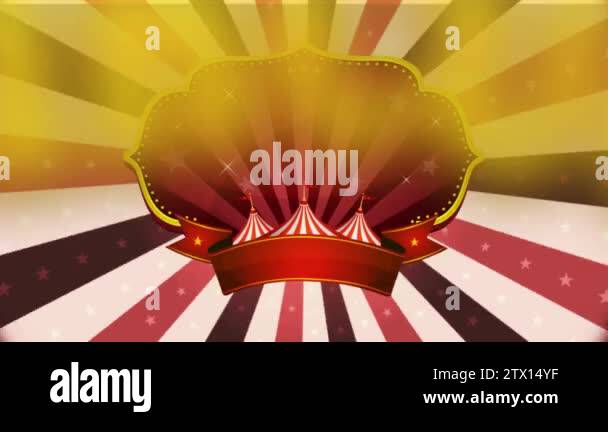 4k Vintage Circus Background/ Animation of an elegant vintage and retro ...