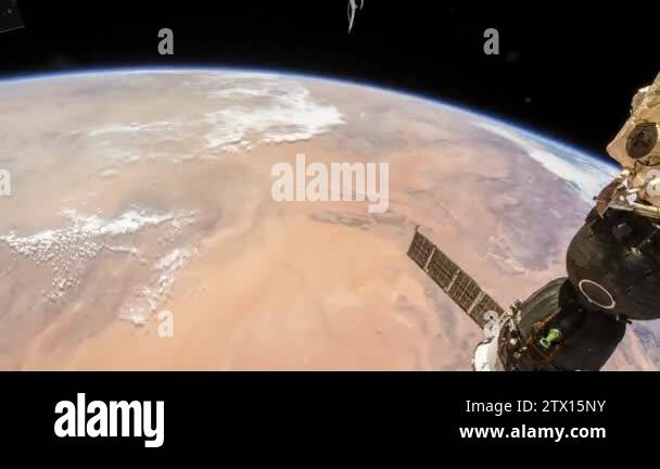 Rotating Planet Earth as seen from the International Space Station ...